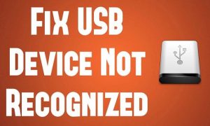 FIX USB Device not Recognized on Windows error [Solved]